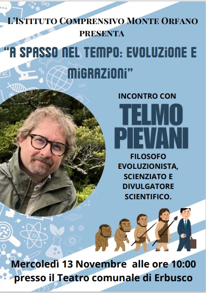 Incontro con il Prof. Telmo Pievani 13 novembre 2024 - Istituto ...